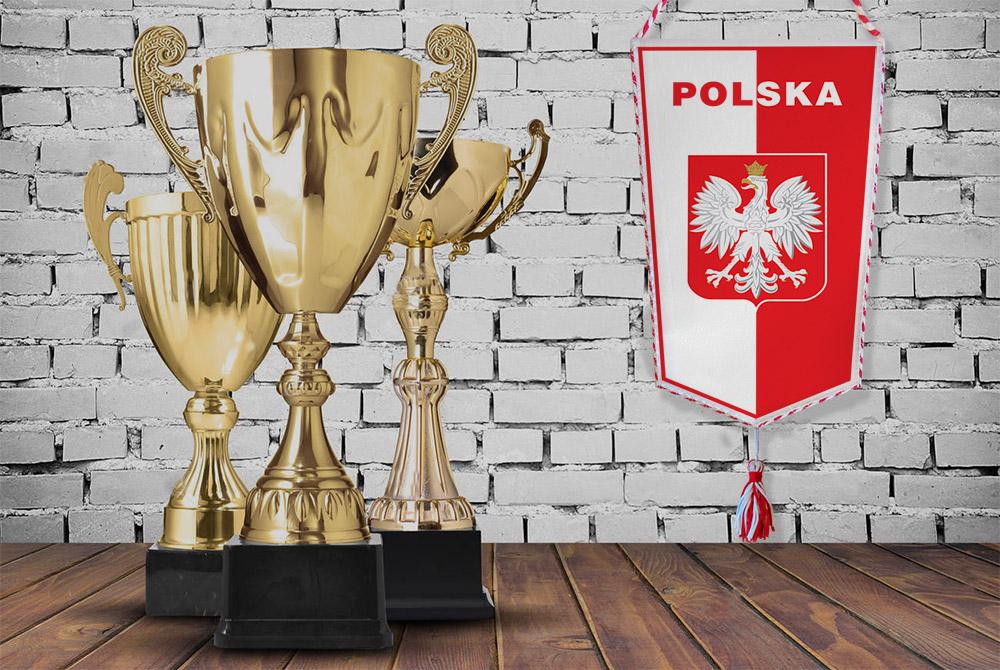 proporczyk - falaga biało-czewrwony z dowolnym nadrukiem - TwojaKoszulka.eu